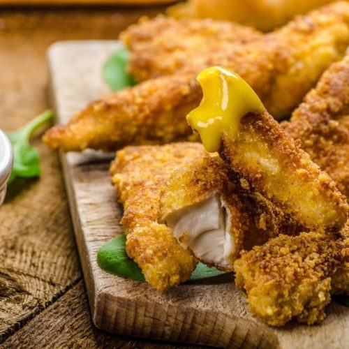 Recipe This | Slimming World Cheesy Chicken Dippers In The Air Fryer