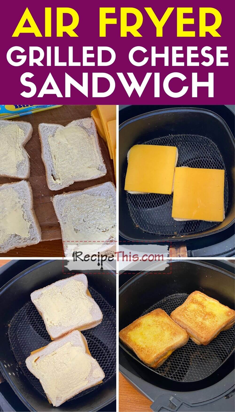 Air Fryer Grilled Cheese | Recipe This